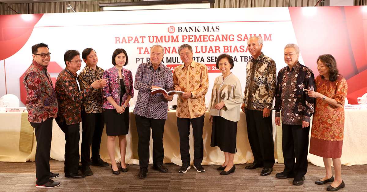 Bank MAS selenggarakan RUPS Tahunan dan RUPS Luar Biasa - PT Bank ...